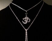 Silver Wrap-around OM Symbol Chain Necklace. - Etsy