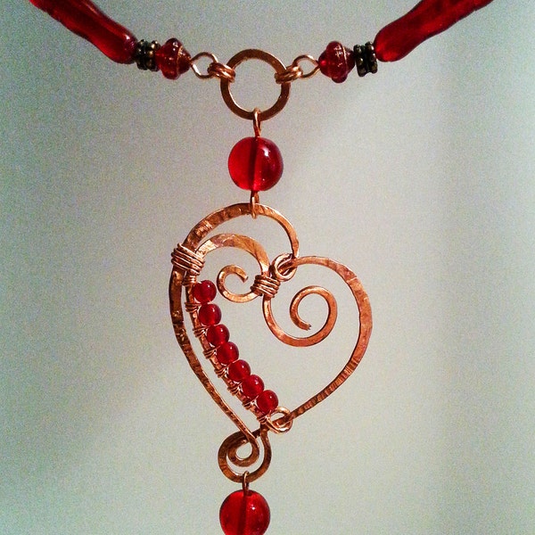 Wire Wrapped Brass Scallop Shell Necklace Set - Etsy