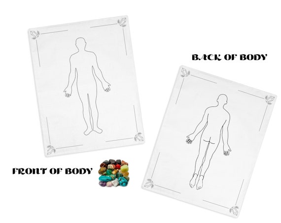 Blank Human Form Distance Healing Mat Combo Pack Front of - Etsy