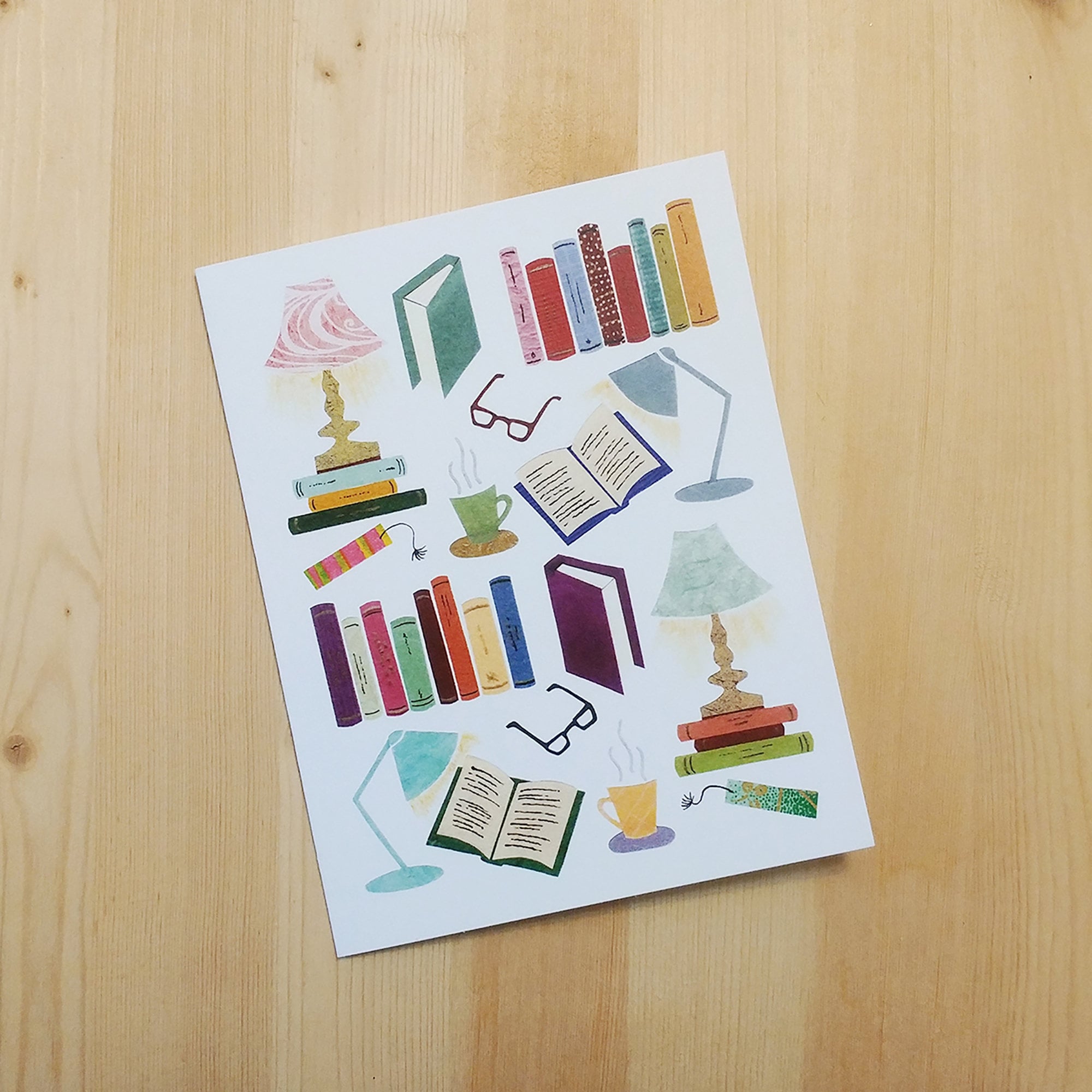 Book Lover - Greeting Card - Library Card - Etsy