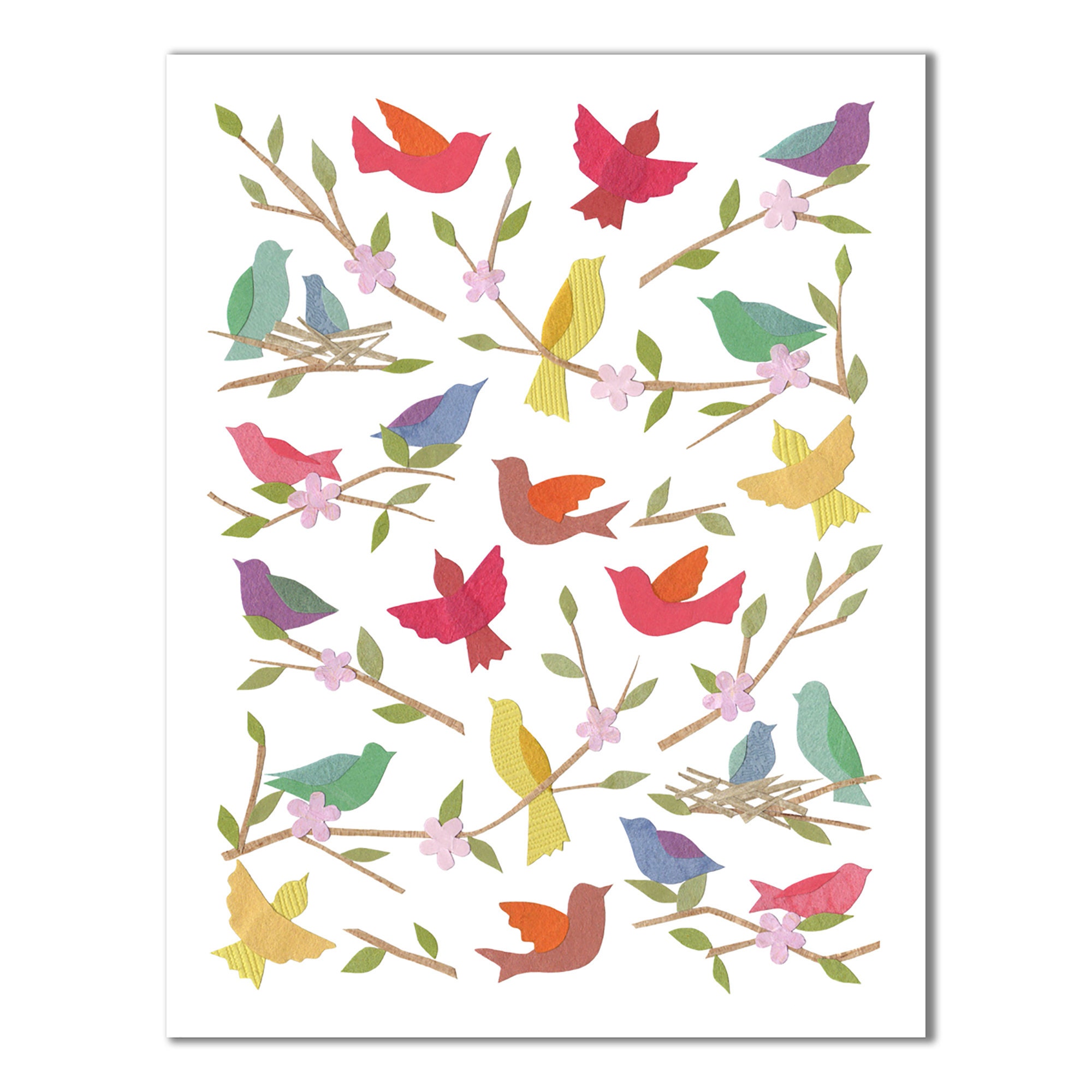 Songbirds Greeting Card Spring Birds Card - Etsy