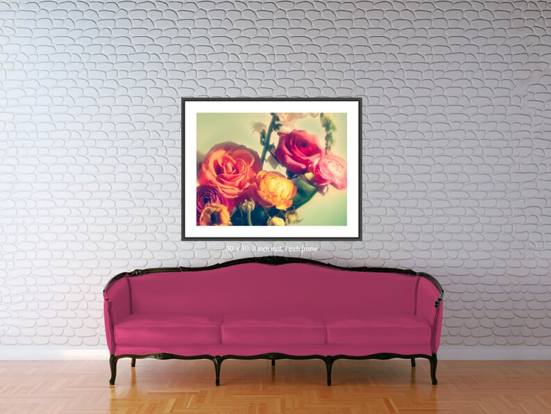 Shabby Chic Photography Roses Floral Decor Botanical Print | Etsy