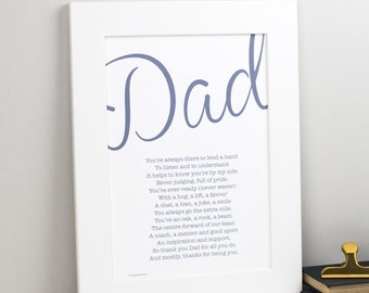 Dad poem | Etsy