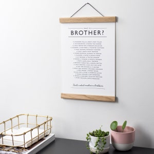 Brother Print - PDF Print - Brother Poem - Brother Poster - Present for ...