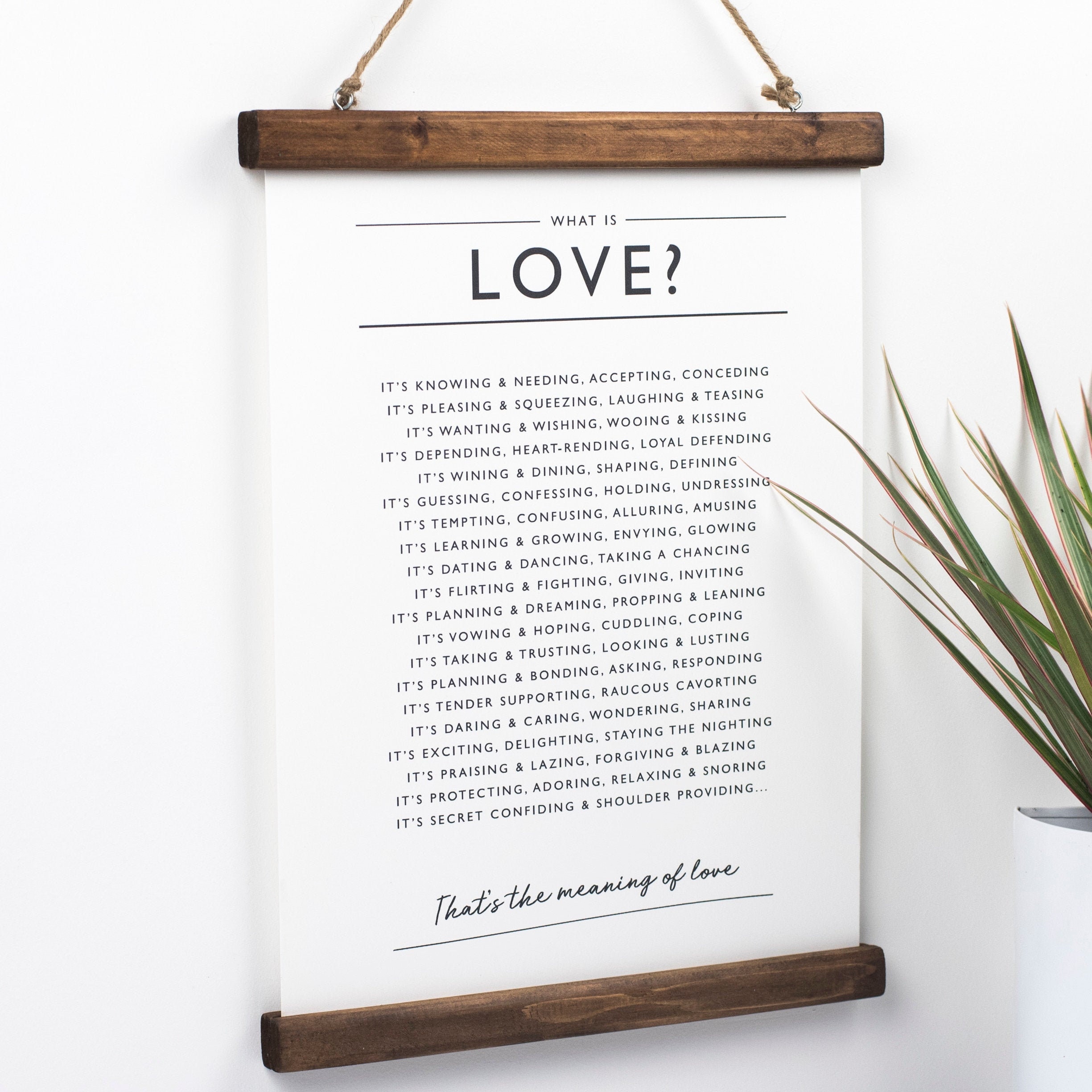 Love Print PDF Print What is Love Poem Love Poster | Etsy