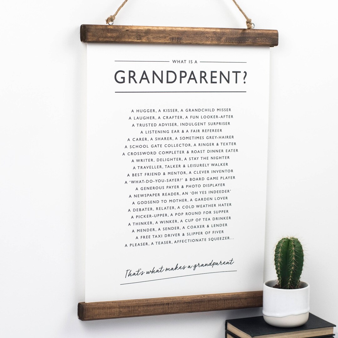 Grandparent Print - PDF Print - Grandparent Poem - Gift for ...