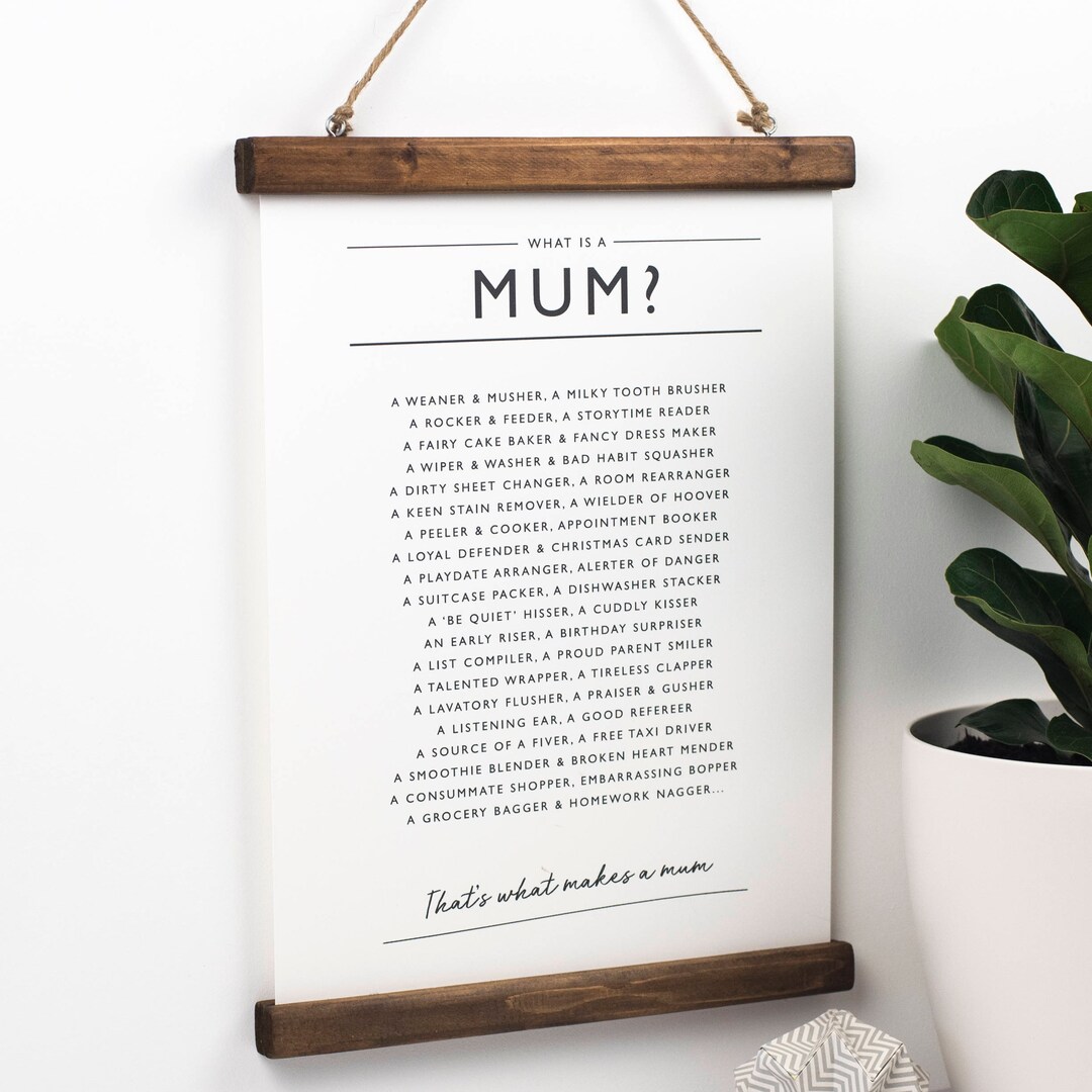 Mum Print - PDF Print - Mum Poem - Mum Poster - Present for Mum - What ...