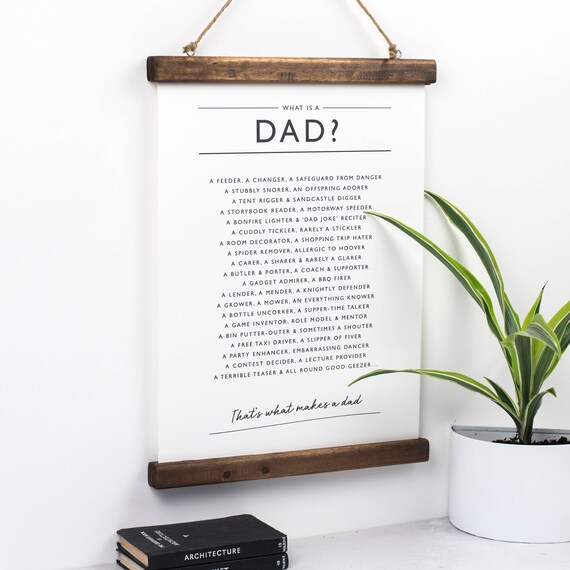 Dad Print PDF Print Dad Poem Fathers Day Gift Fathers | Etsy