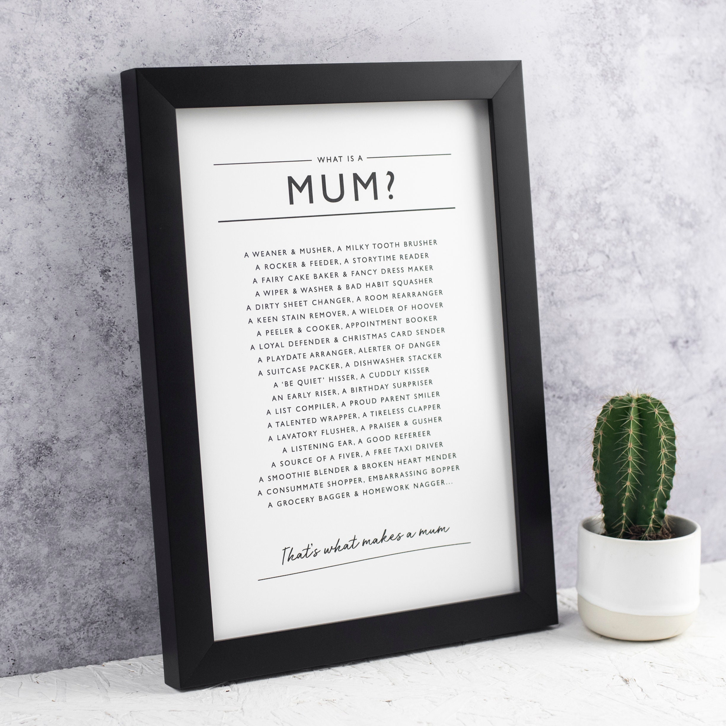 Mum Print PDF Print Mum Poem Mum Poster Present for - Etsy UK