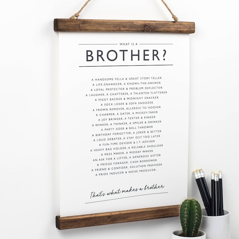 Brother Print PDF Print Brother Poem Brother Poster - Etsy