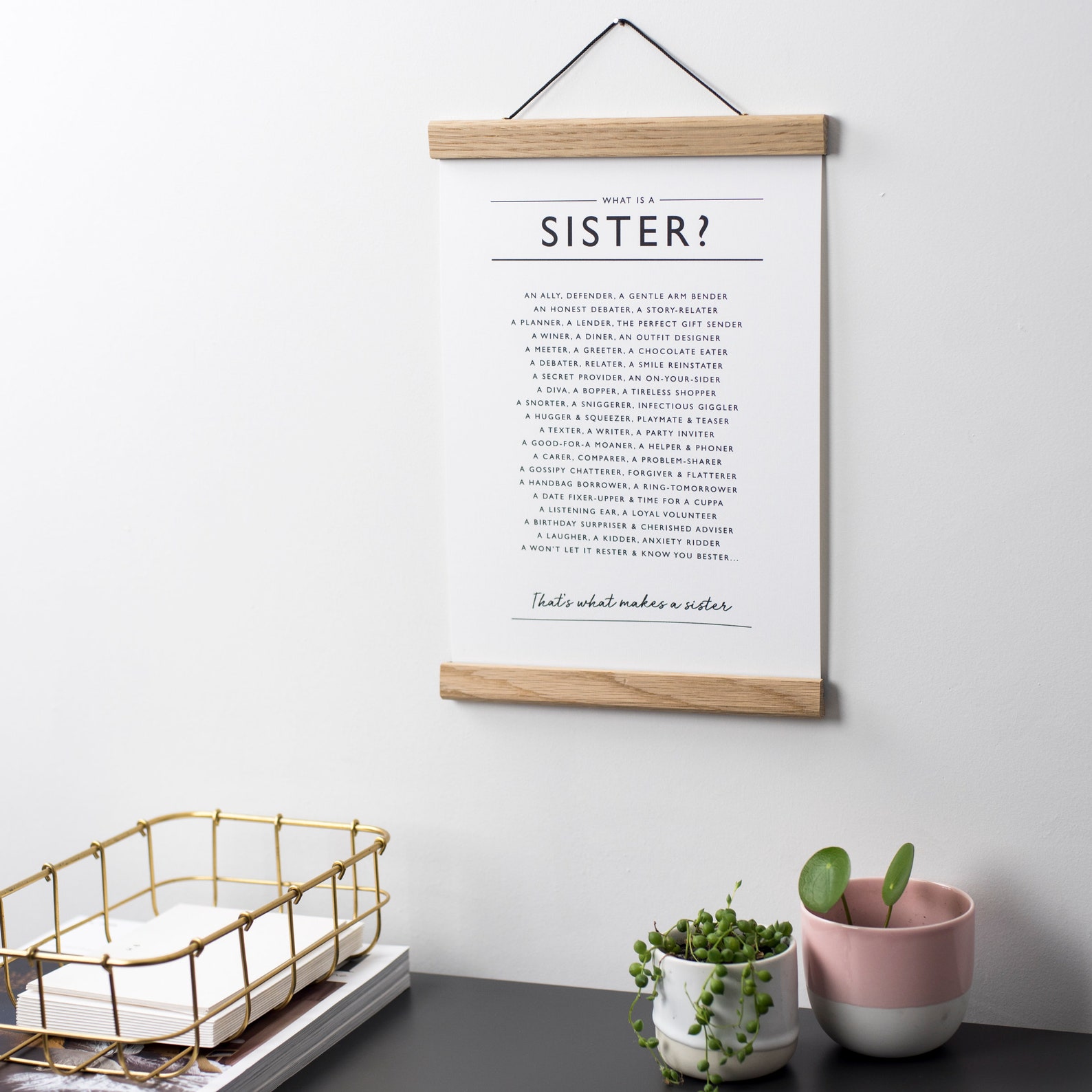 Sister Print - PDF Print - Sister Poem - Sister Poster - Present for ...