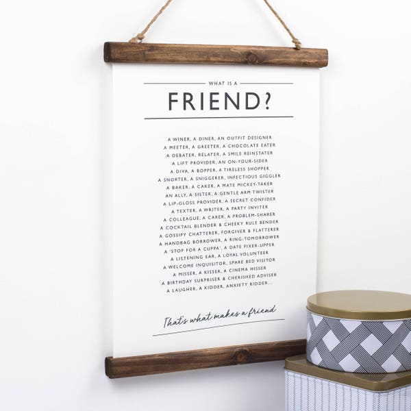 Friend Wall Art - Etsy