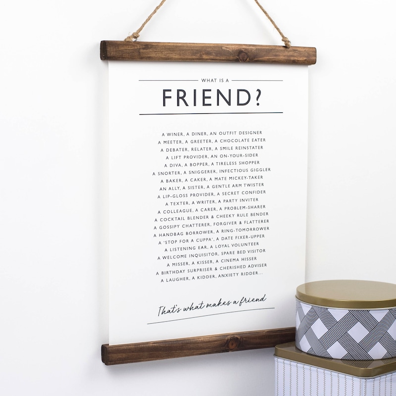 Friend Wall Art - Etsy