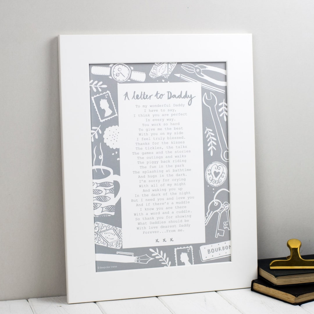 Daddy Print - Daddy Print - PDF Print - Daddy Gift - First Fathers Day ...
