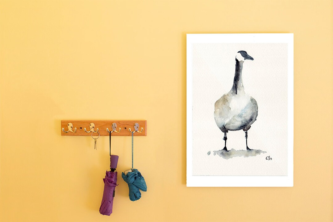 Goose Fine Art Canda Geese Ornithology Painting Watercolor Bird Art ...