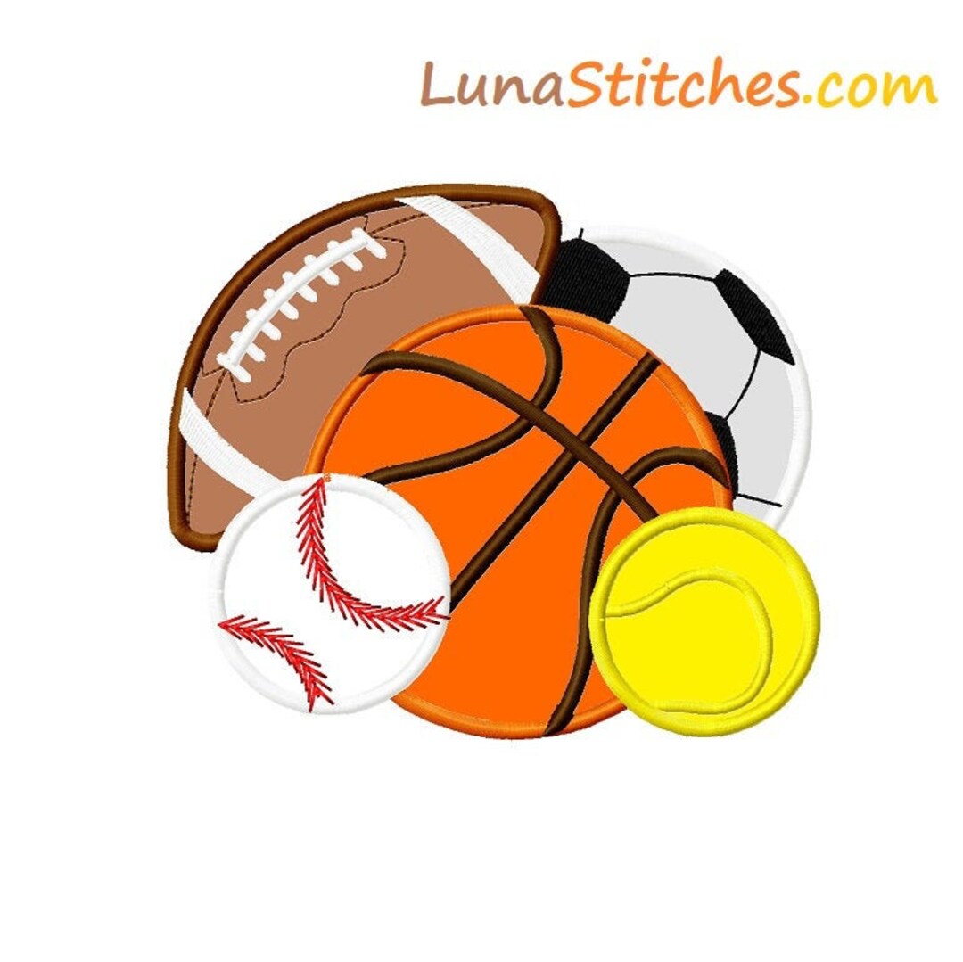 All Sports Balls Baseball, Tennis, Football, Soccer and Basketball ...