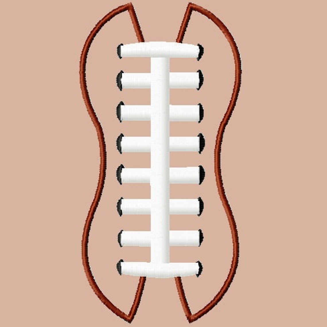 Football Laces Embroidery Designs 4 Sizes Hoops 4x4 5x7 6x10 | Etsy