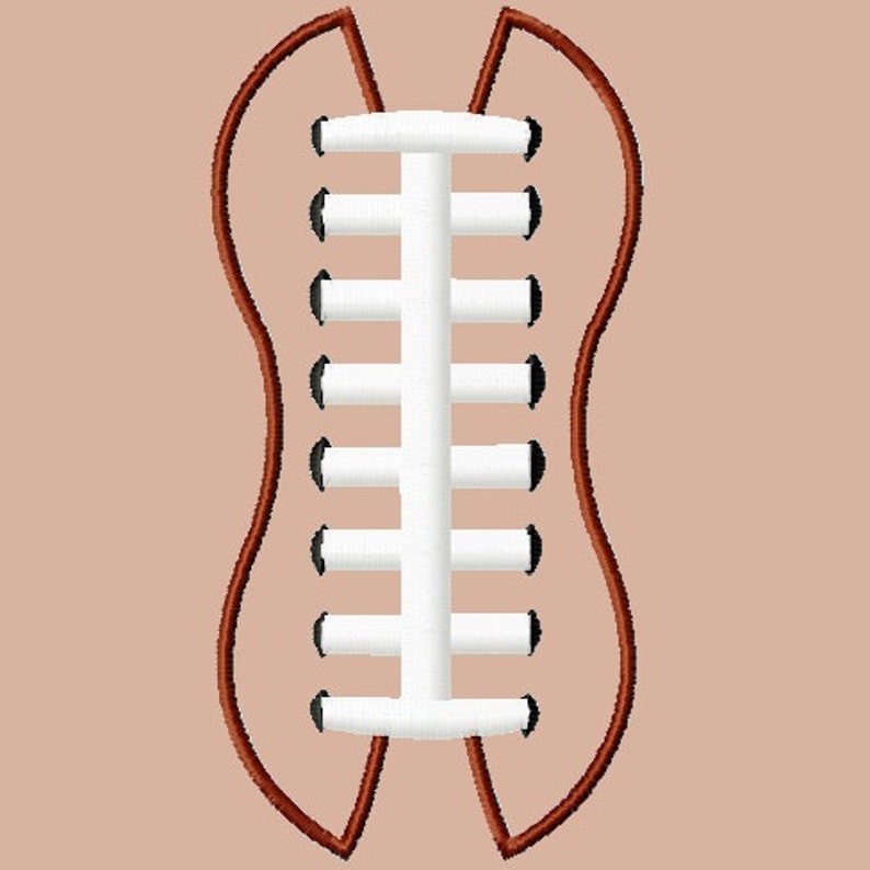 Football Laces Embroidery Designs 4 Sizes Hoops 4x4 5x7 6x10 | Etsy