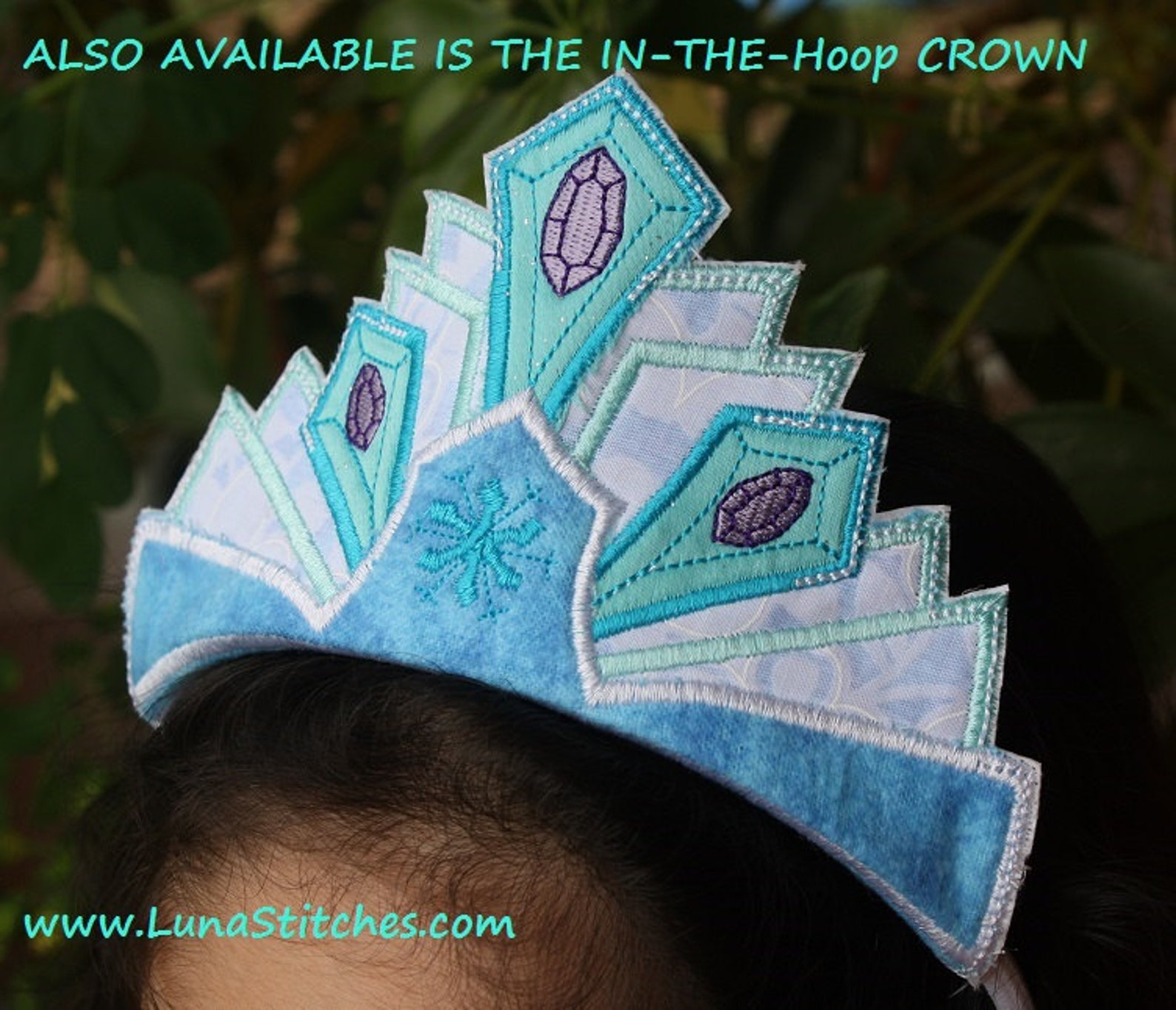 Snow Queen Mask in the Hoop Embroidery Applique Design 2 Sizes - Etsy ...