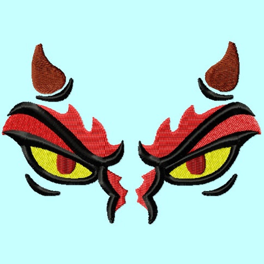 Devils Eyes Embroidery Designs 4 Sizes, INSTANT DOWNLOAD - Etsy