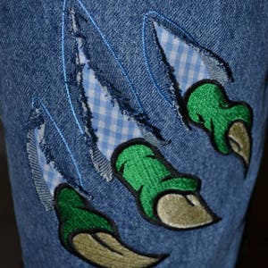 Dinosaur T-rex or Eagle Hawks Claws Real Scratches Embroidery Designs 3 ...