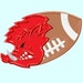 Wild Hog Football Ball Version#2 Embroidery Designs 4 Sizes INSTANT ...
