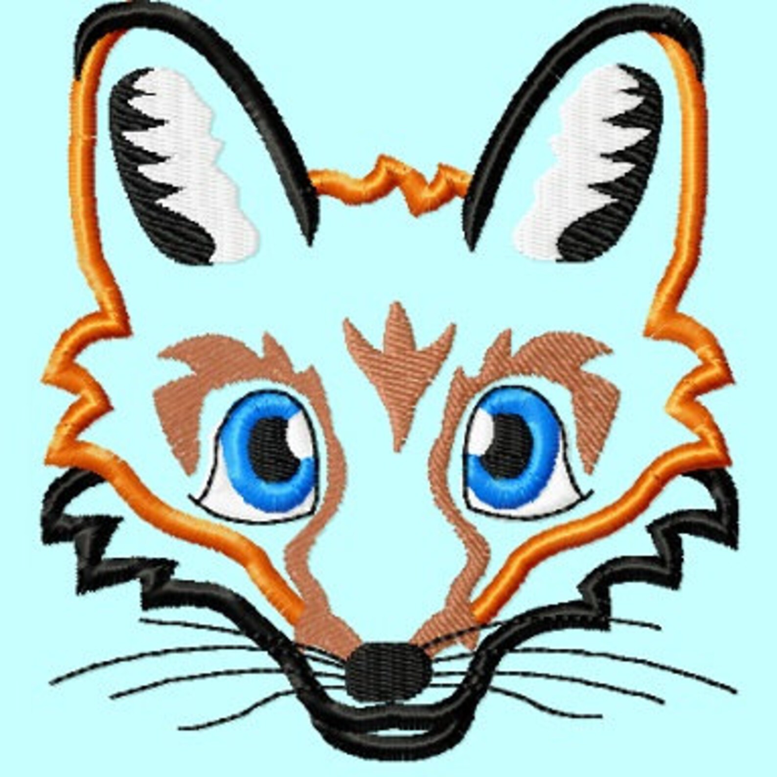 Fox Head Applique Embroidery Designs 3 Sizes INSTANT DOWNLOAD - Etsy