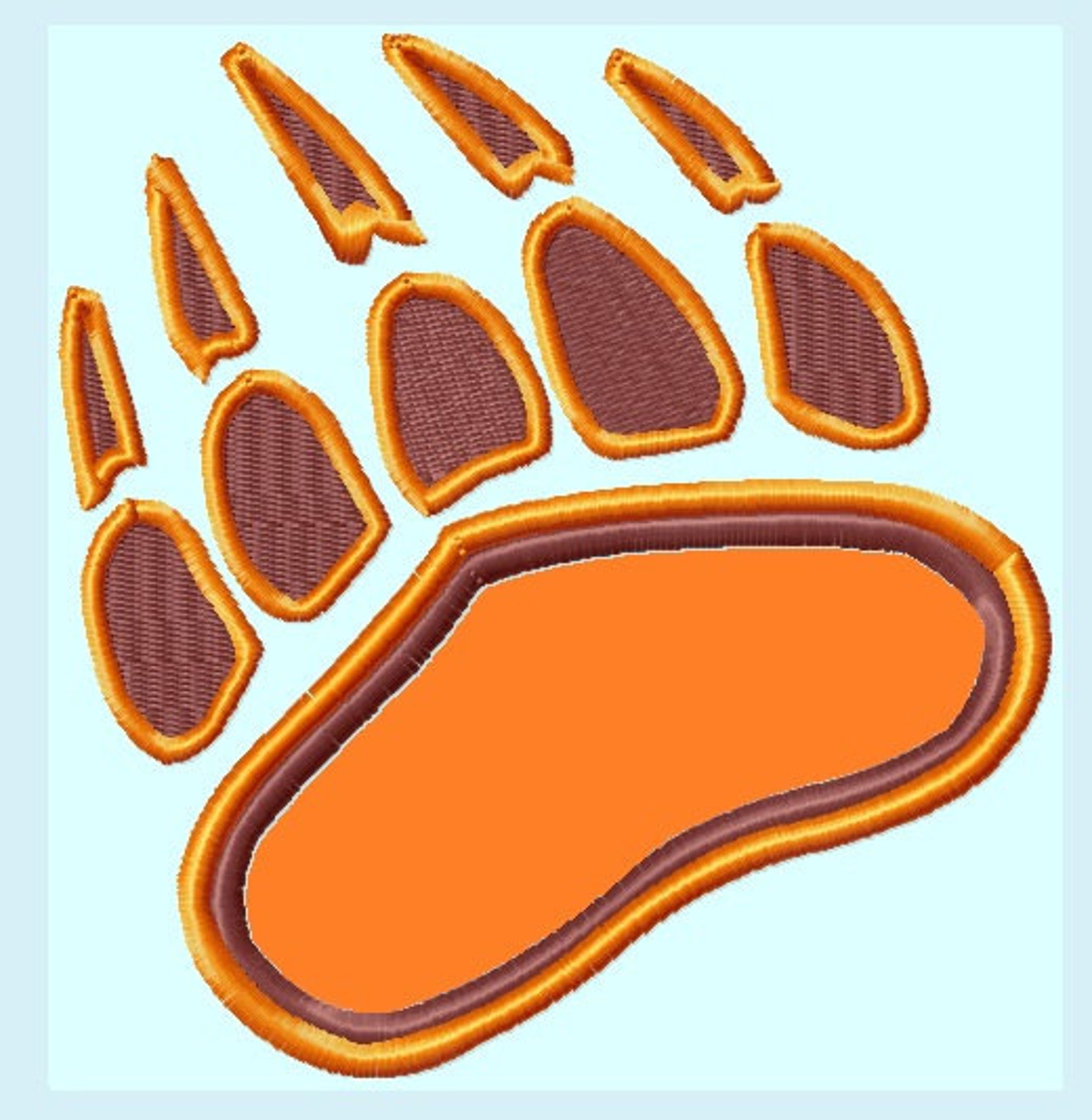 Bear Paw Print APPLIQUE Embroidery Designs INSTANT DOWNLOAD - Etsy