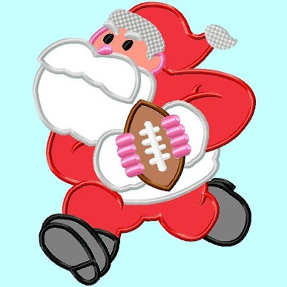 Santa Football Clipart