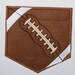 Football Pocket Shape Applique Embroidery Design 4 Sizes for Hoops 4x4 ...
