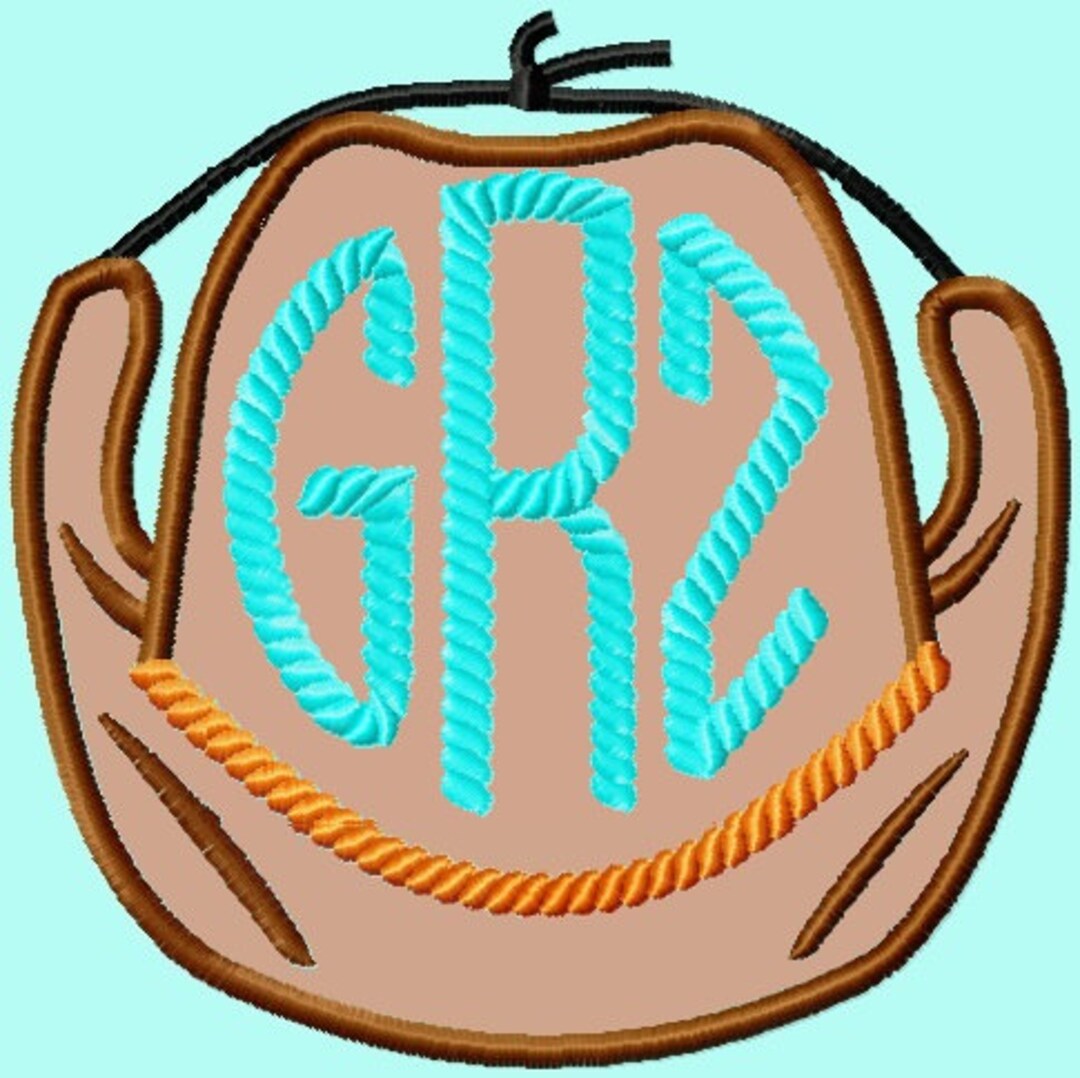 Cowboy Hat Frame Embroidery Designs INSTANT DOWNLOAD - Etsy