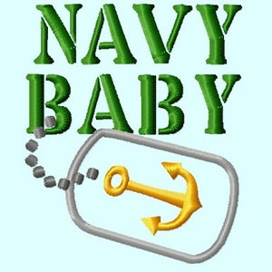 Navy Baby Badge APPLIQUE Embroidery Design INSTANT DOWNLOAD - Etsy