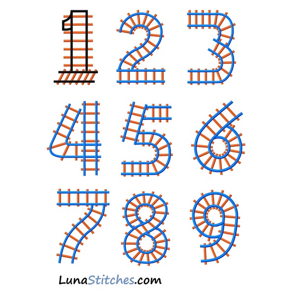 Train Track Number - Etsy
