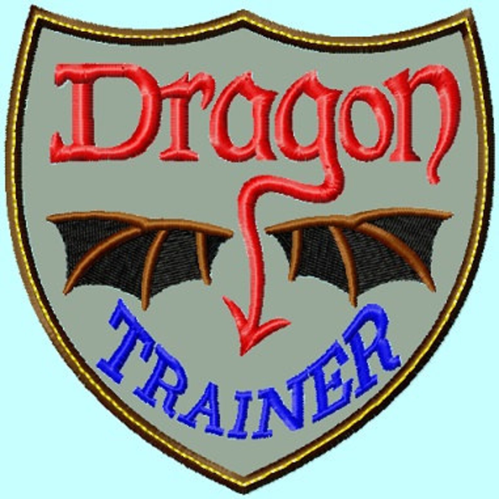 Dragon Trainer Badge APPLIQUE Embroidery Designs, Includes 3,4,5,6 ...
