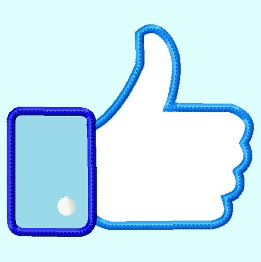 Thumbs up APPLIQUE Embroidery Designs 3 Sizes INSTANT Download - Etsy