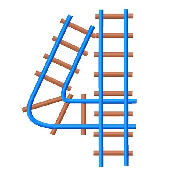 Train Track Number - Etsy