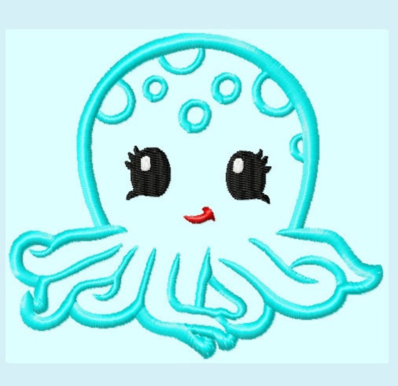 Cute Baby Octopus APPLIQUE Embroidery Designs INSTANT Download - Etsy