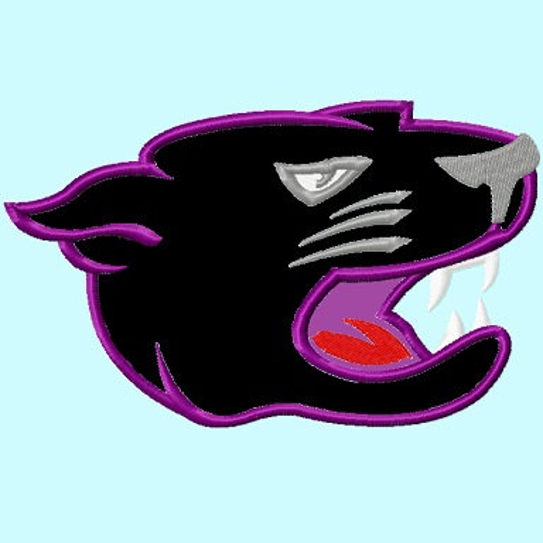 Panther Head Applique Embroidery Design 4 Sizes INSTANT DOWNLOAD - Etsy