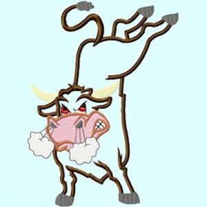 Rodeo Bucking Bull Applique Embroidery Designs INSTANT DOWNLOAD - Etsy