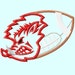 Wild Hog Football Ball Version#2 Embroidery Designs 4 Sizes INSTANT ...