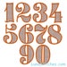 Rope Number Set in 3 Sizes Embroidery Designs INSTANT DOWNLOAD 1.99 ...