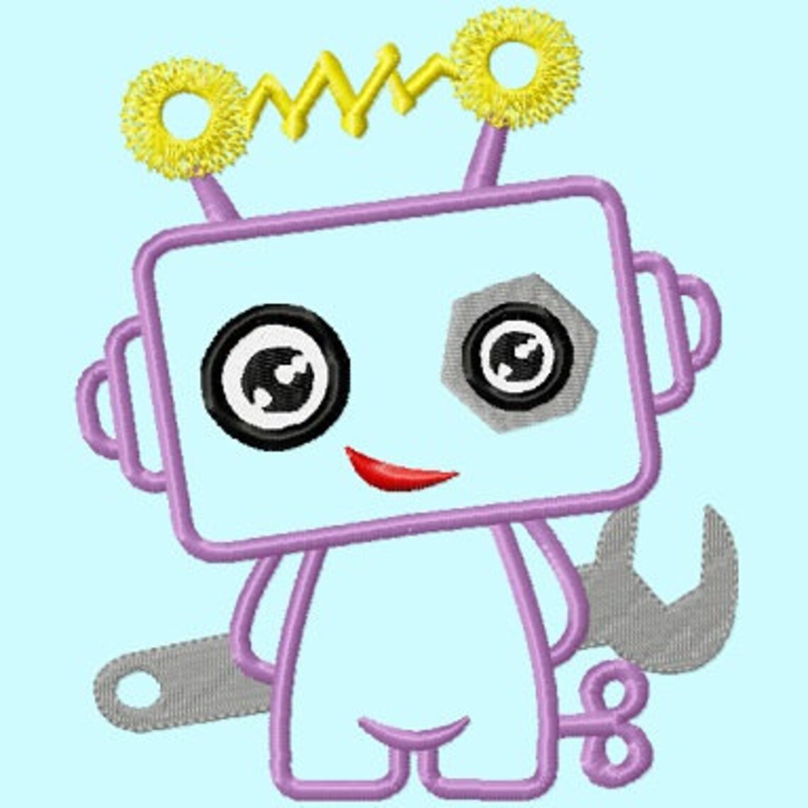 Cute Robot With Tool APPLIQUE Embroidery Designs 4 Sizes - Etsy