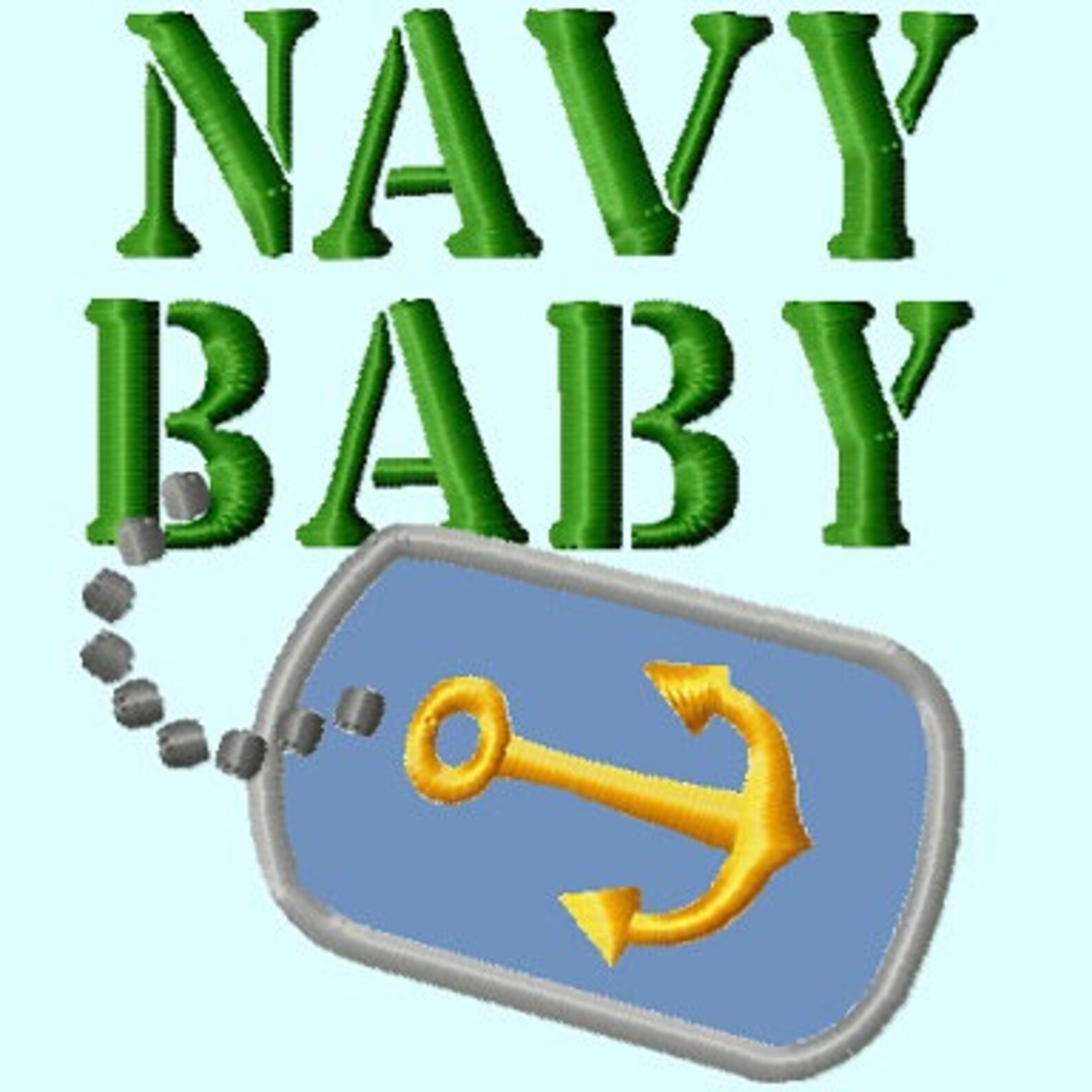 Navy Baby Badge APPLIQUE Embroidery Design INSTANT DOWNLOAD - Etsy