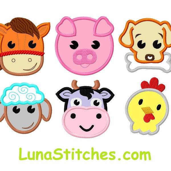 Farm Animal Applique - Etsy