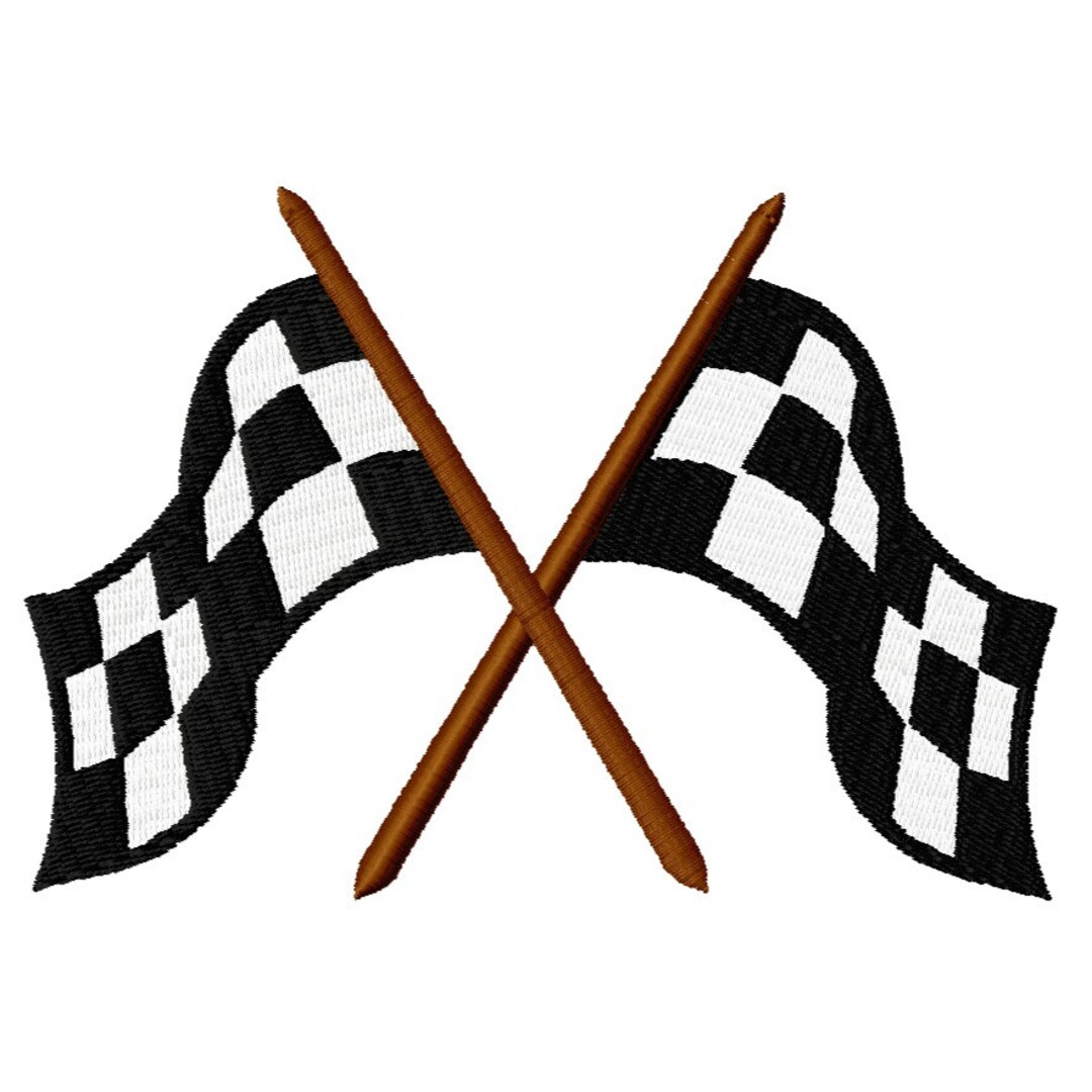 Checkered Flags Fill Embroidery Design File Sizes Included 3,4,5,6,7 ...