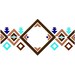 Tribal Pattern Monogram Frame Border Fill 3 Sizes Embroidery Designs ...