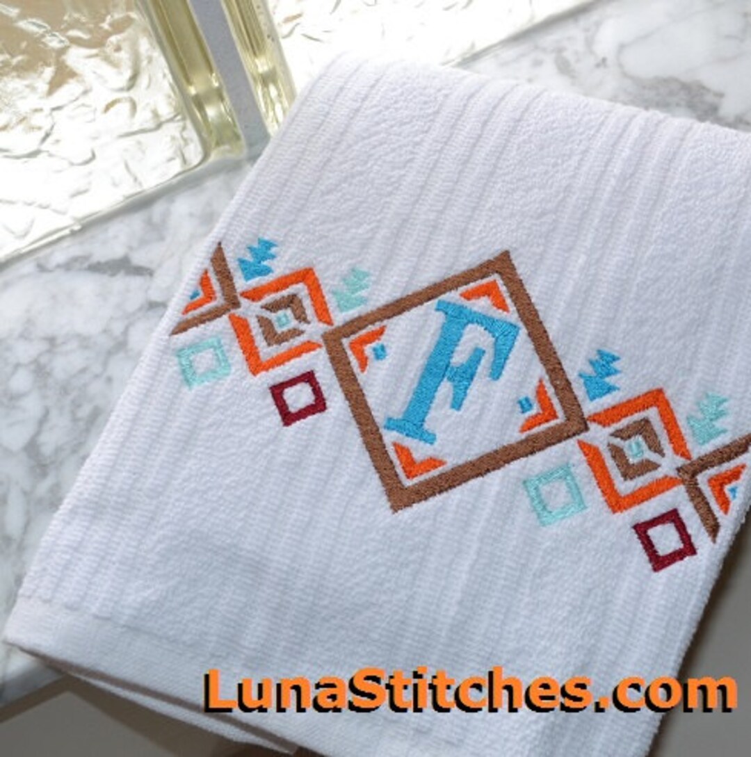 Tribal Pattern Monogram Frame Border Fill 3 Sizes Embroidery Designs ...
