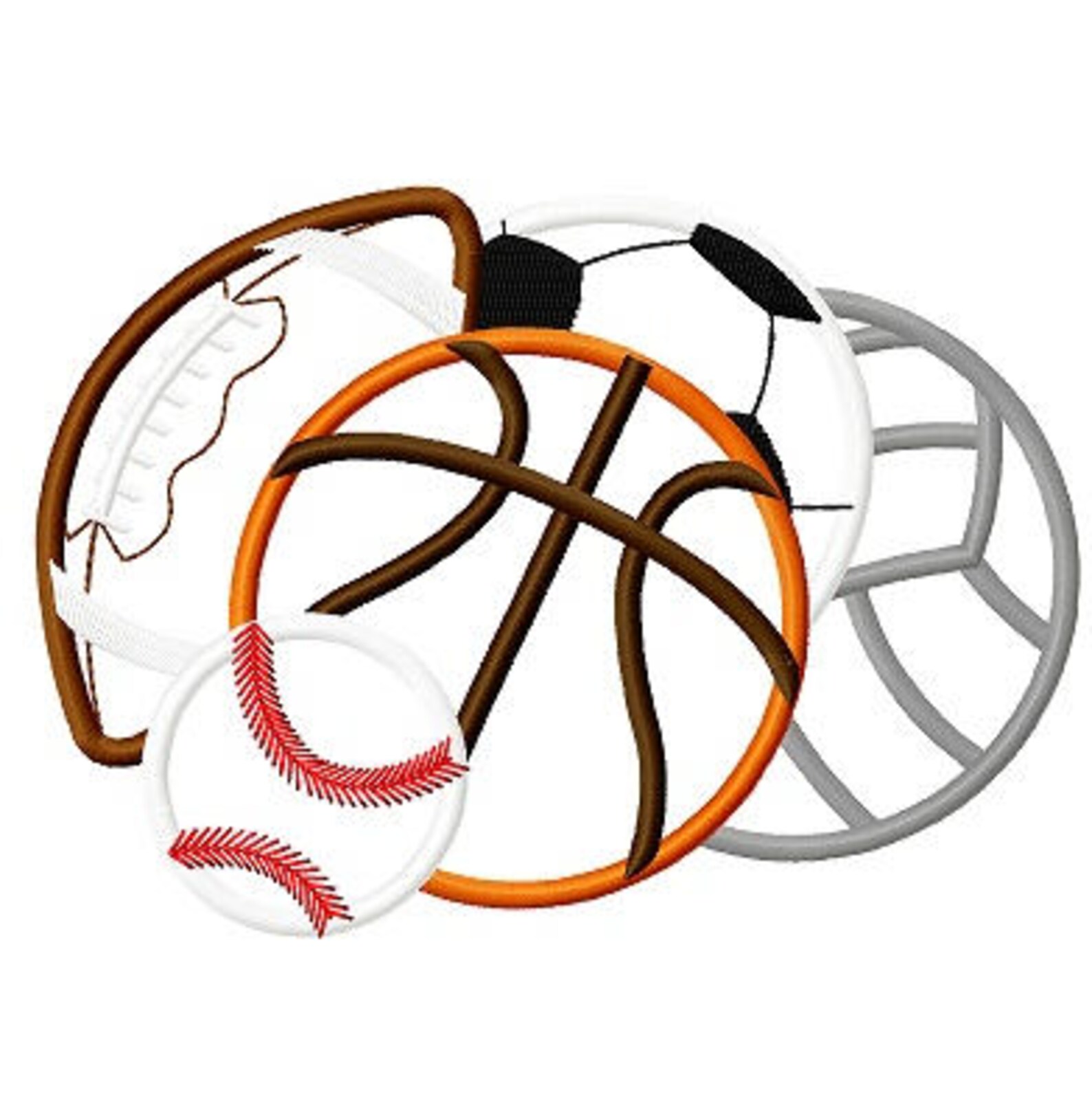 All Sports Balls Baseball, Soccer, Football, Volleyball and Basketball ...