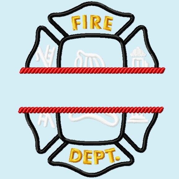 Split Fire Department Firefighter Badge 4,5,6,7,8,9inches Included ...