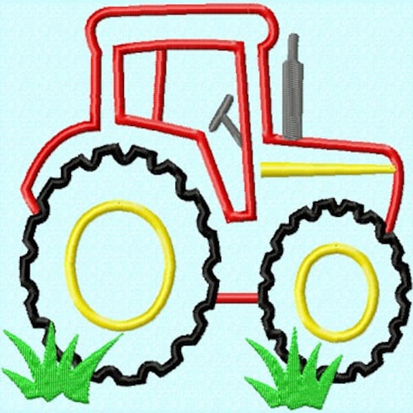 Tractor Applique - Etsy